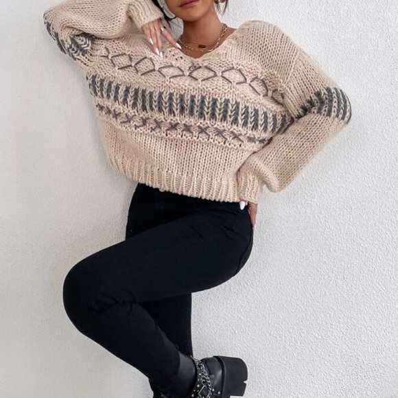 Sweaters | Boho Knit Sweater | Poshmark